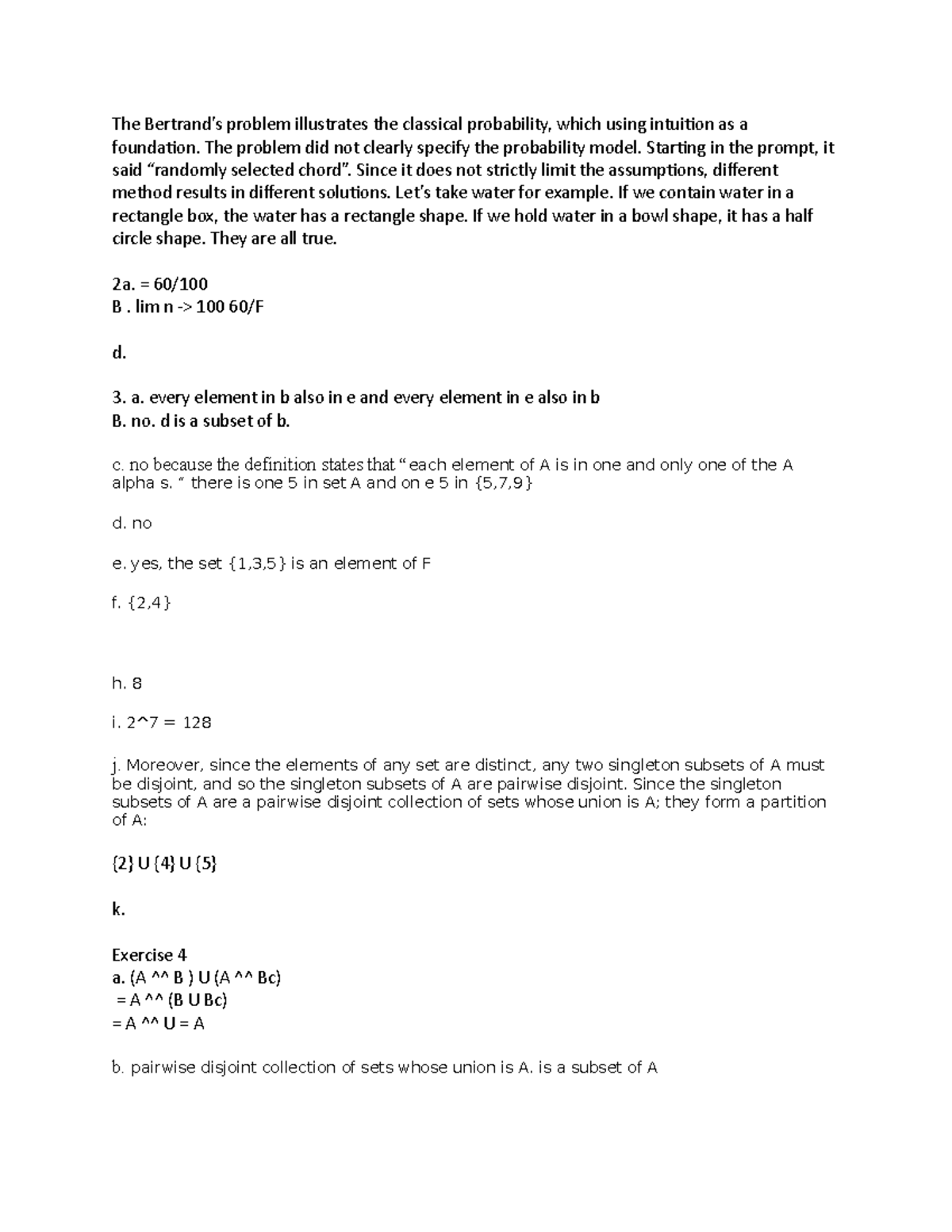The problem did not clearly specify the probability model - The ...