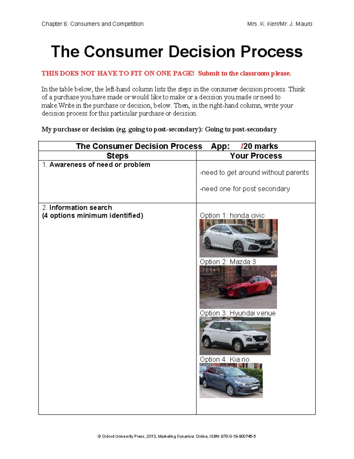 Copy of The Consumer Decision Process - Format - Chapter 6: Consumers ...