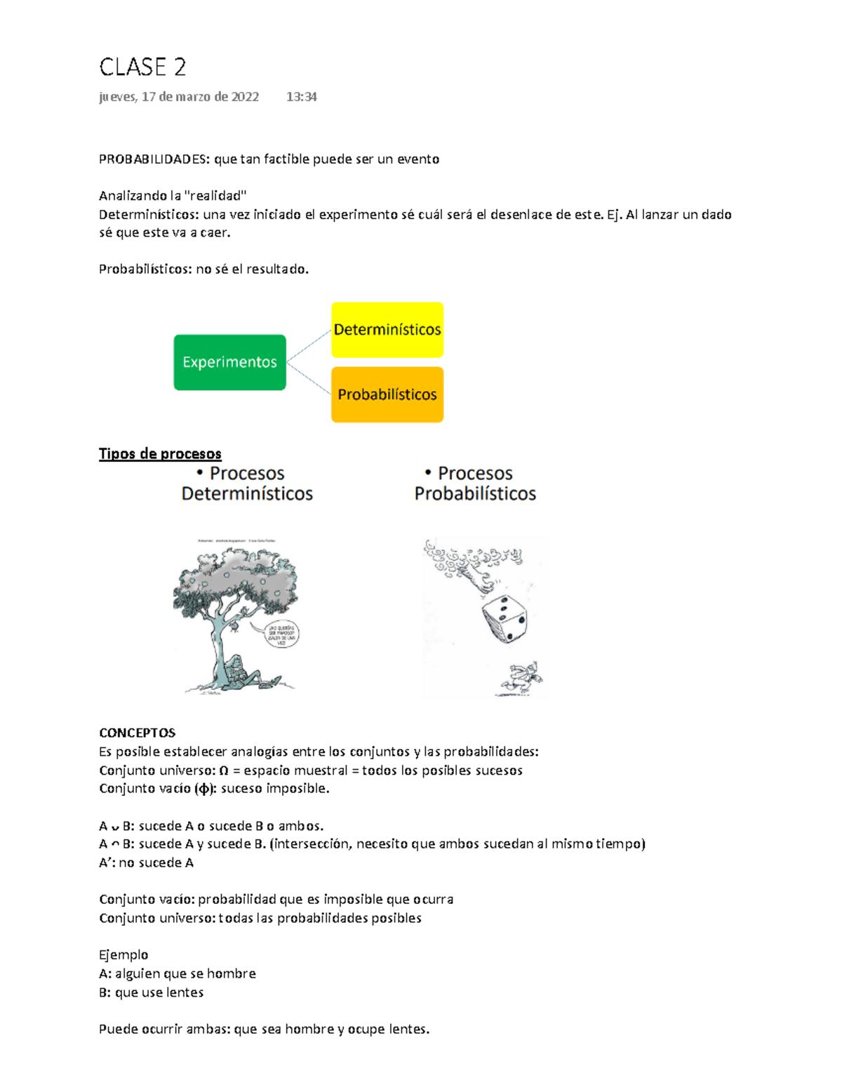 Clase 2 bio - Uguh - CLASE 2 jueves, 17 de marzo de 2022 13:34 ...