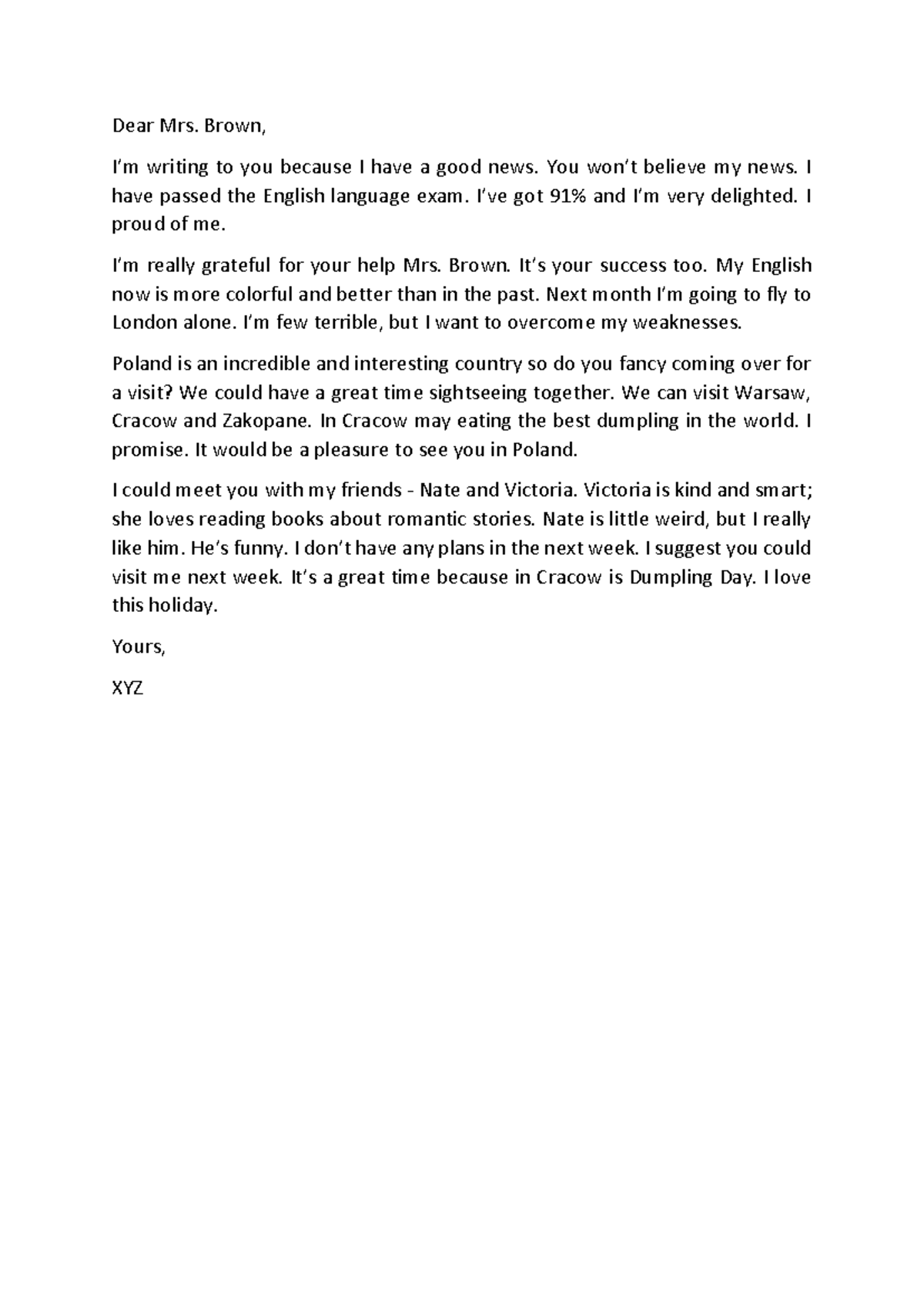Dokument-38 - Email - Dear Mrs. Brown, I’m writing to you because I ...