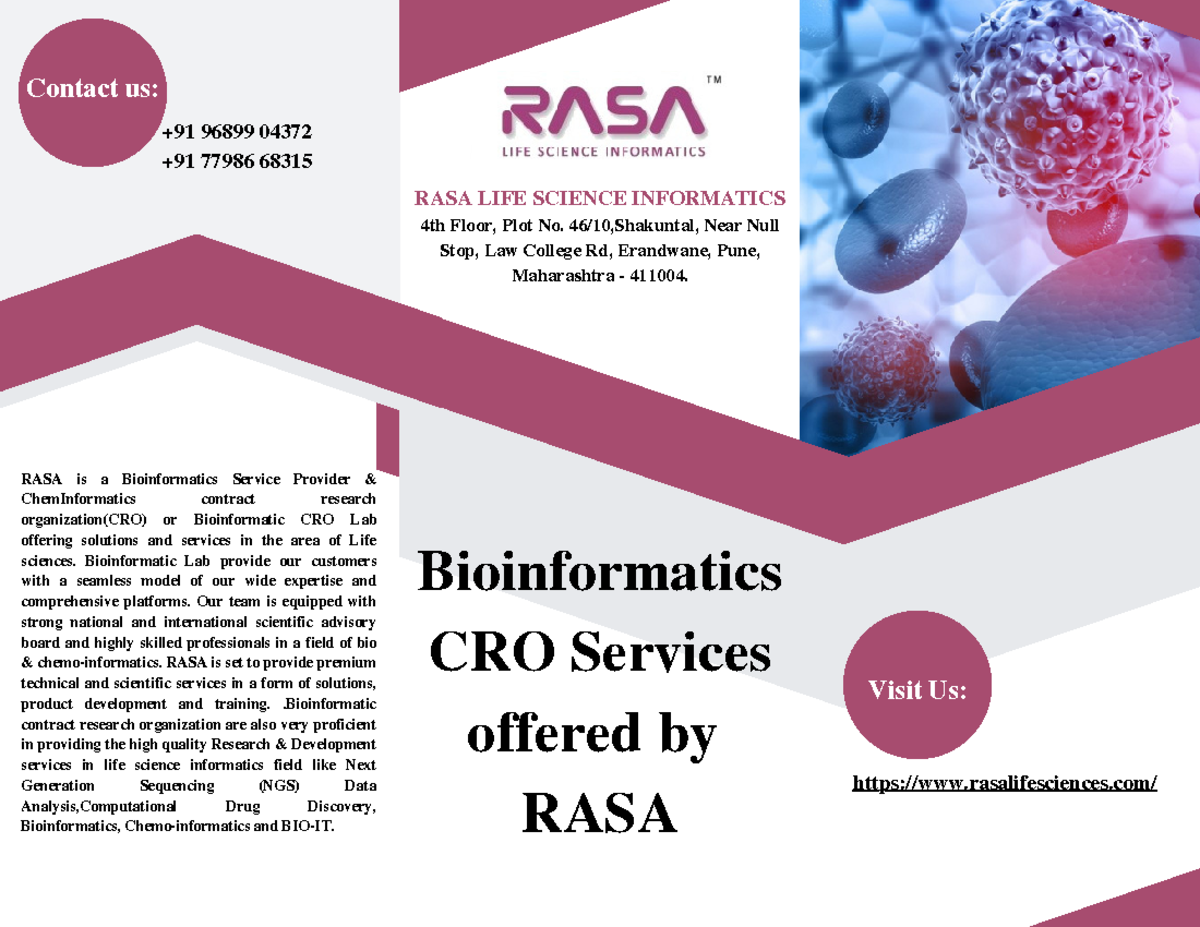 Bioinformatics CRO Services offered by RASA - Bioinformatics CRO ...