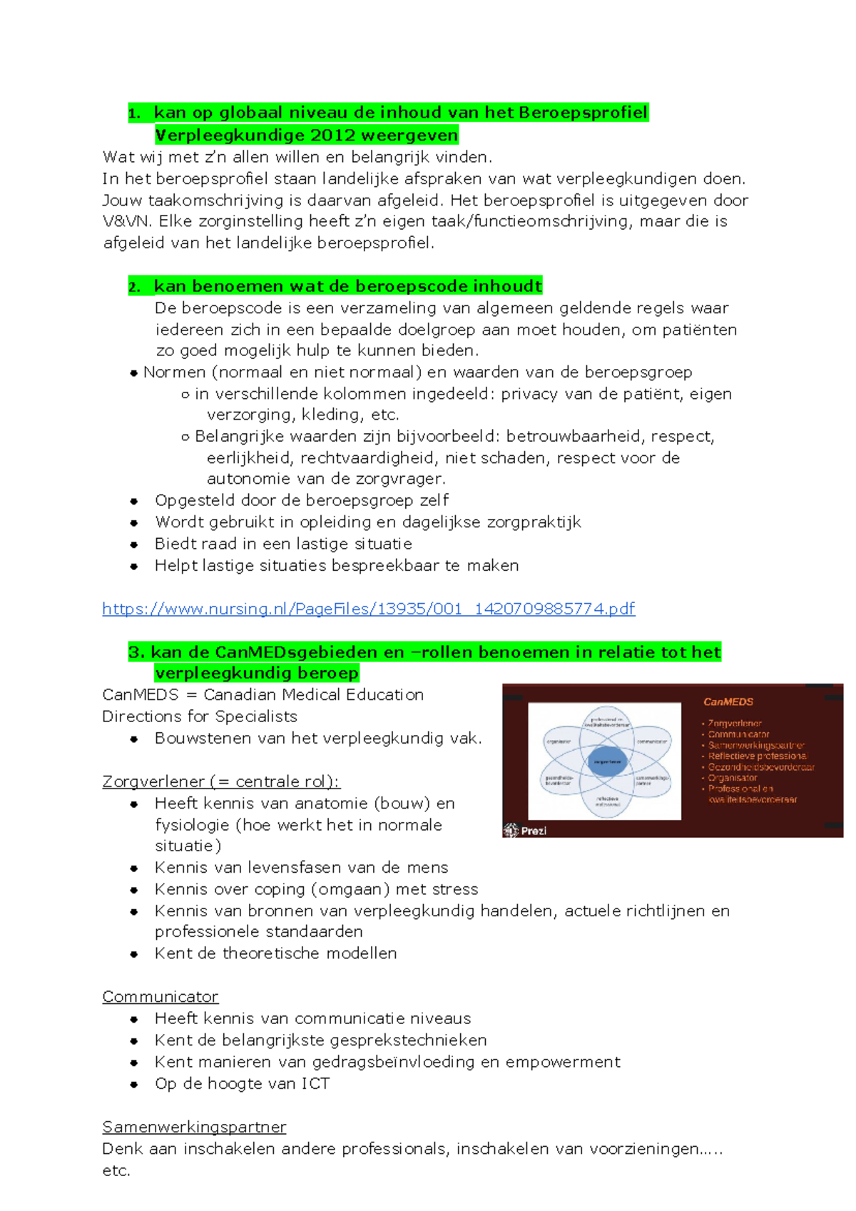 Toetsmatrijs Integrale kennistoets BS1 en BS2 periode 1 - kan op ...