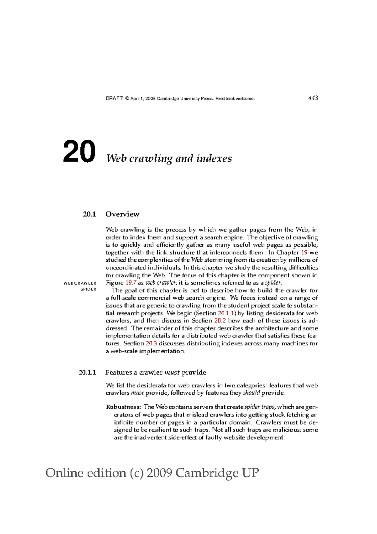 20crawl - nfgngfhfghrtfg - DRAFT! © April 1, 2009 Cambridge University ...