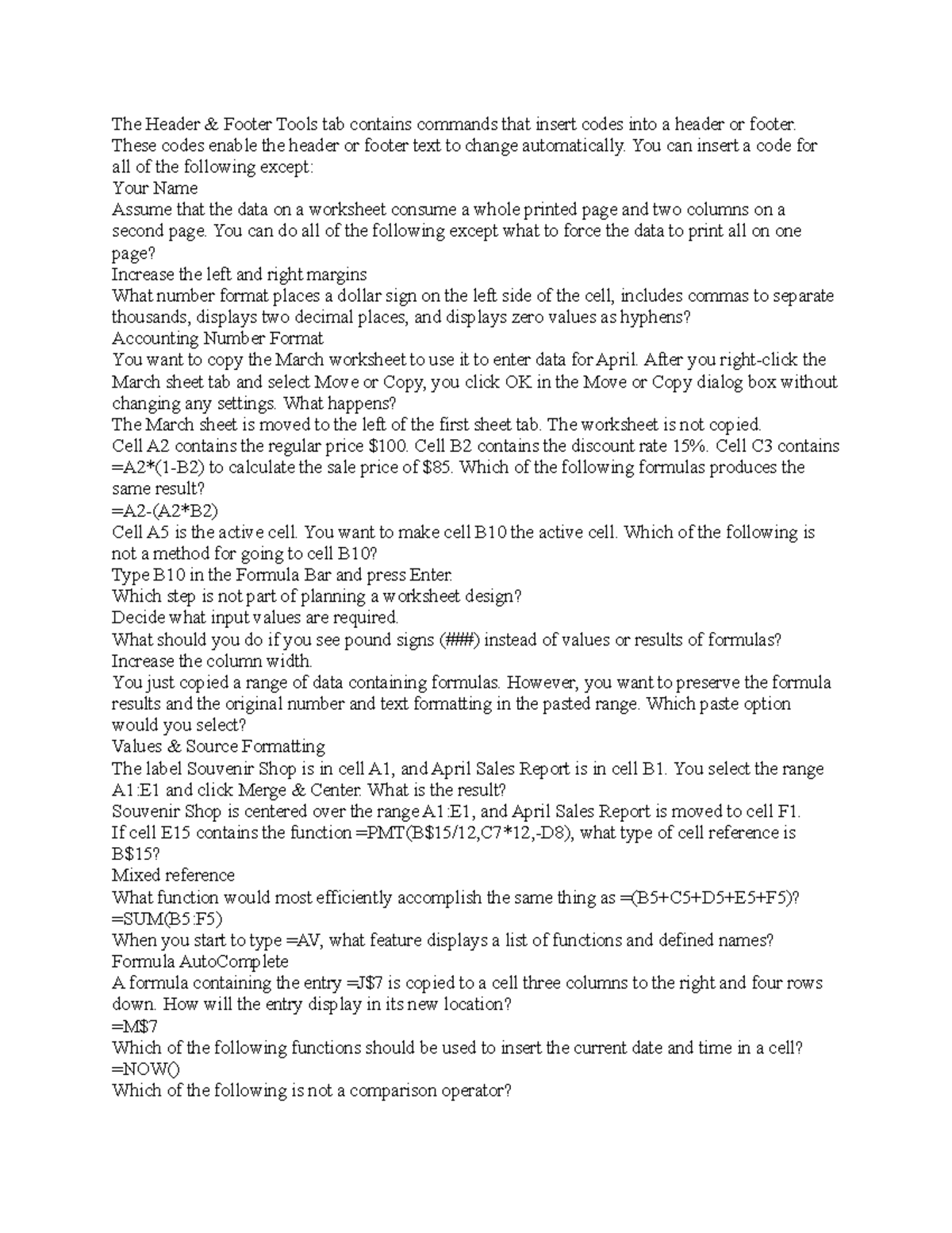 CGS 2518 - CGS 2518 - The Header & Footer Tools tab contains commands ...