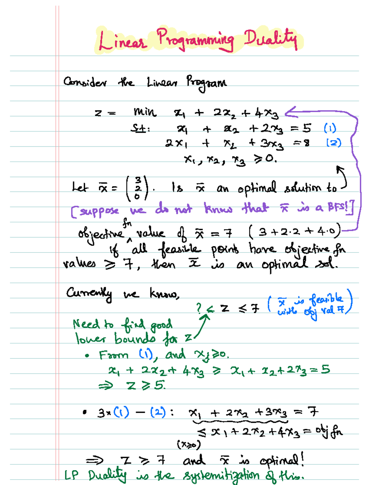 IE 501 Linear Programming Duality 2 - Optimisation Models - StuDocu