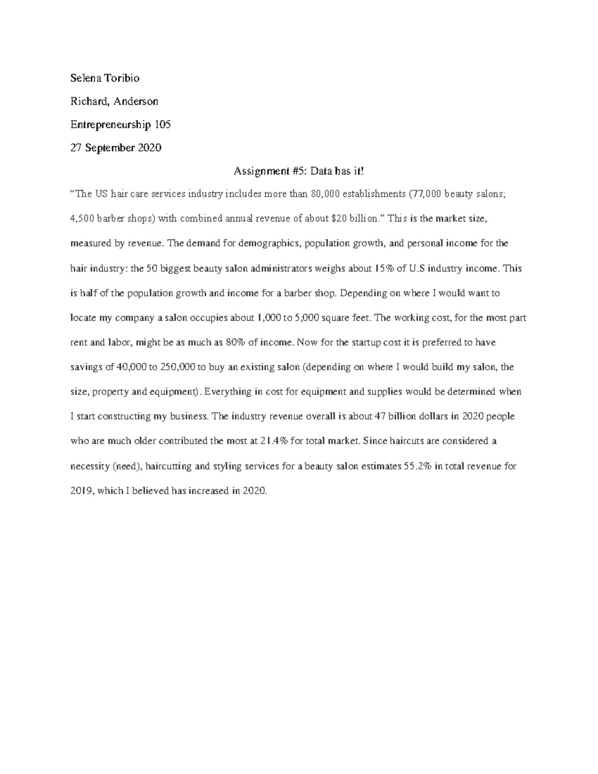 Data has it - Apuntes 2 - Selena Toribio Richard, Anderson ...