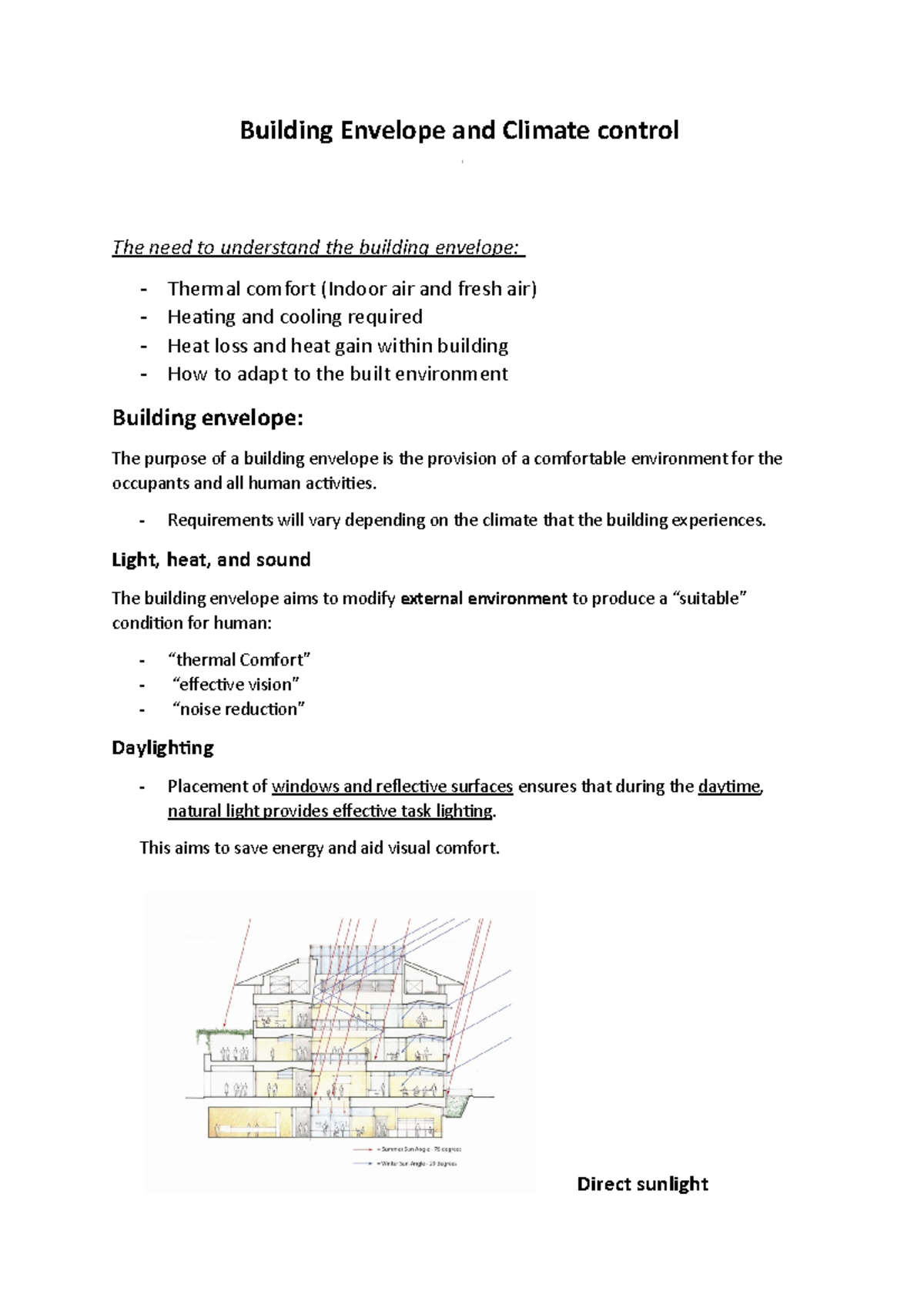 CT5 Building envelope and cliamte control lecture - Building Envelope ...