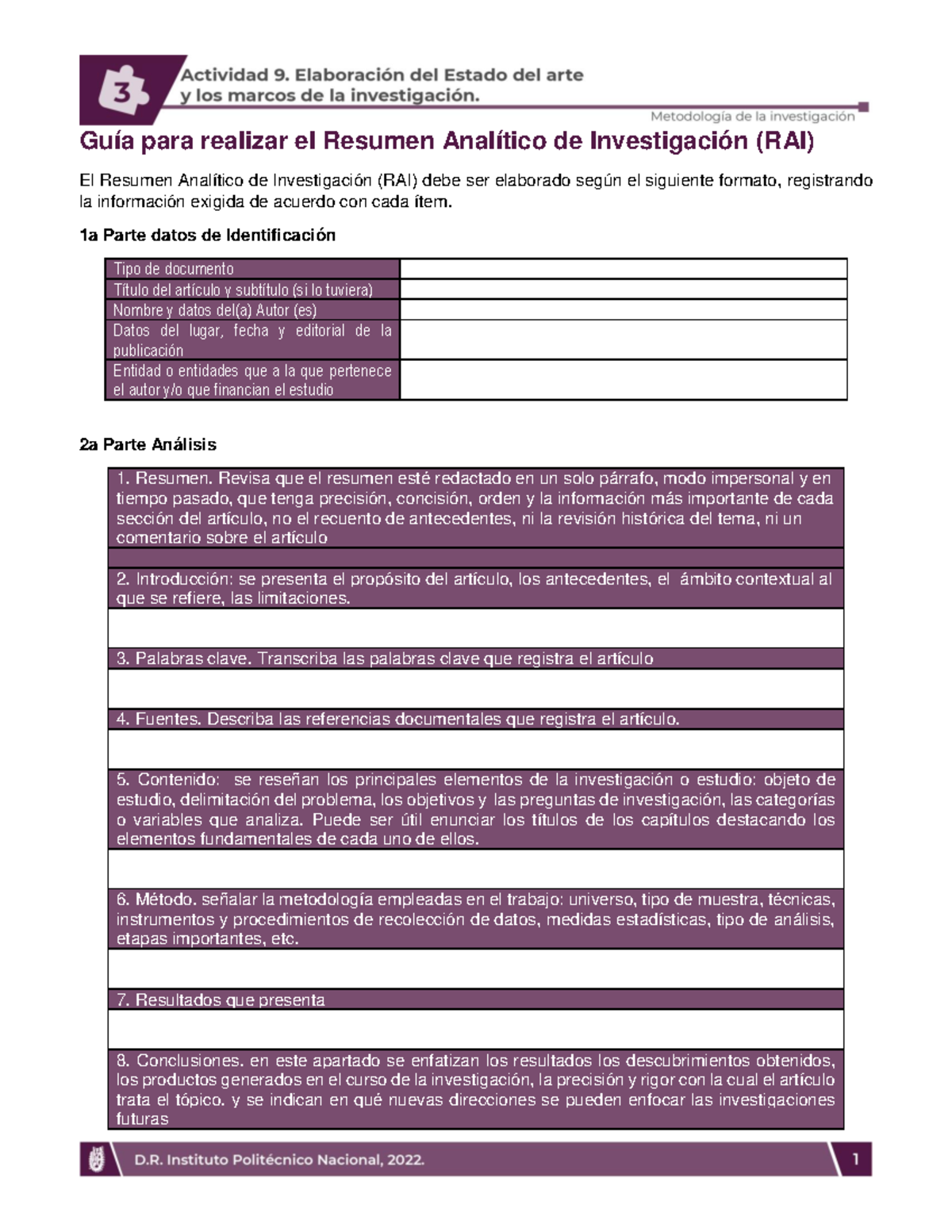 Guía Para Elaborar El Resumen Del Trabajo De Investigación – IUJLEO