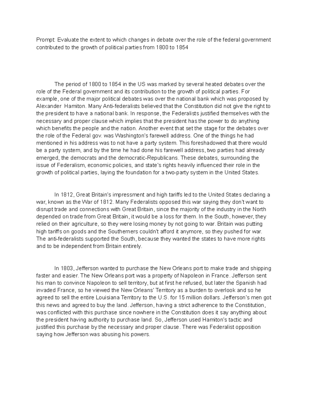 Docs - one of the practices - Prompt: Evaluate the extent to which ...