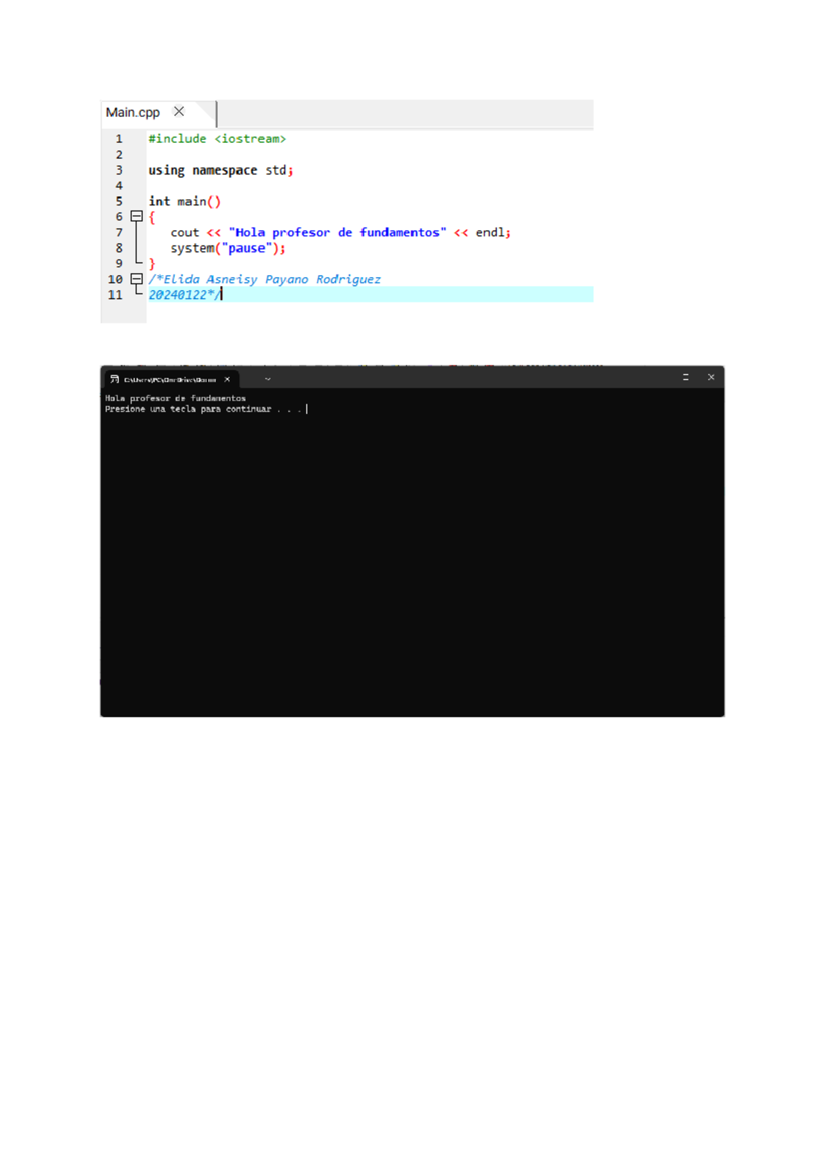 Fundamentos de programcion tarea 2 - Main X 1 #include 2 3 using namespace std; 4 5 - Studocu