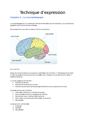 Chap III Technique d'expression - Technique d’expression Chapitre 3 : Notions grammaticales pour ...