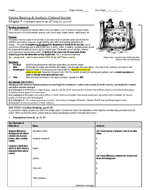 Period 7 Amsco Reading Guide - Apush - AMSCO Reading Guide: Period 7: ...