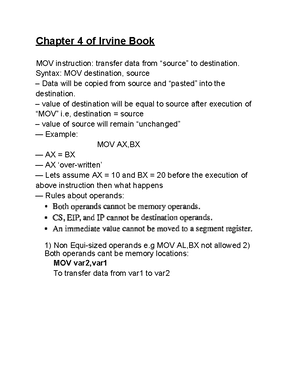 Assembly Language Exam , answers ...