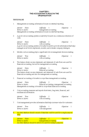 Ch10 Determining HOW Costs Behave - CHAPTER 10 DETERMINING HOW COSTS ...