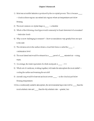 Chapter 6 Homework - Chapter 6 Homework Two air columns extend from sea ...
