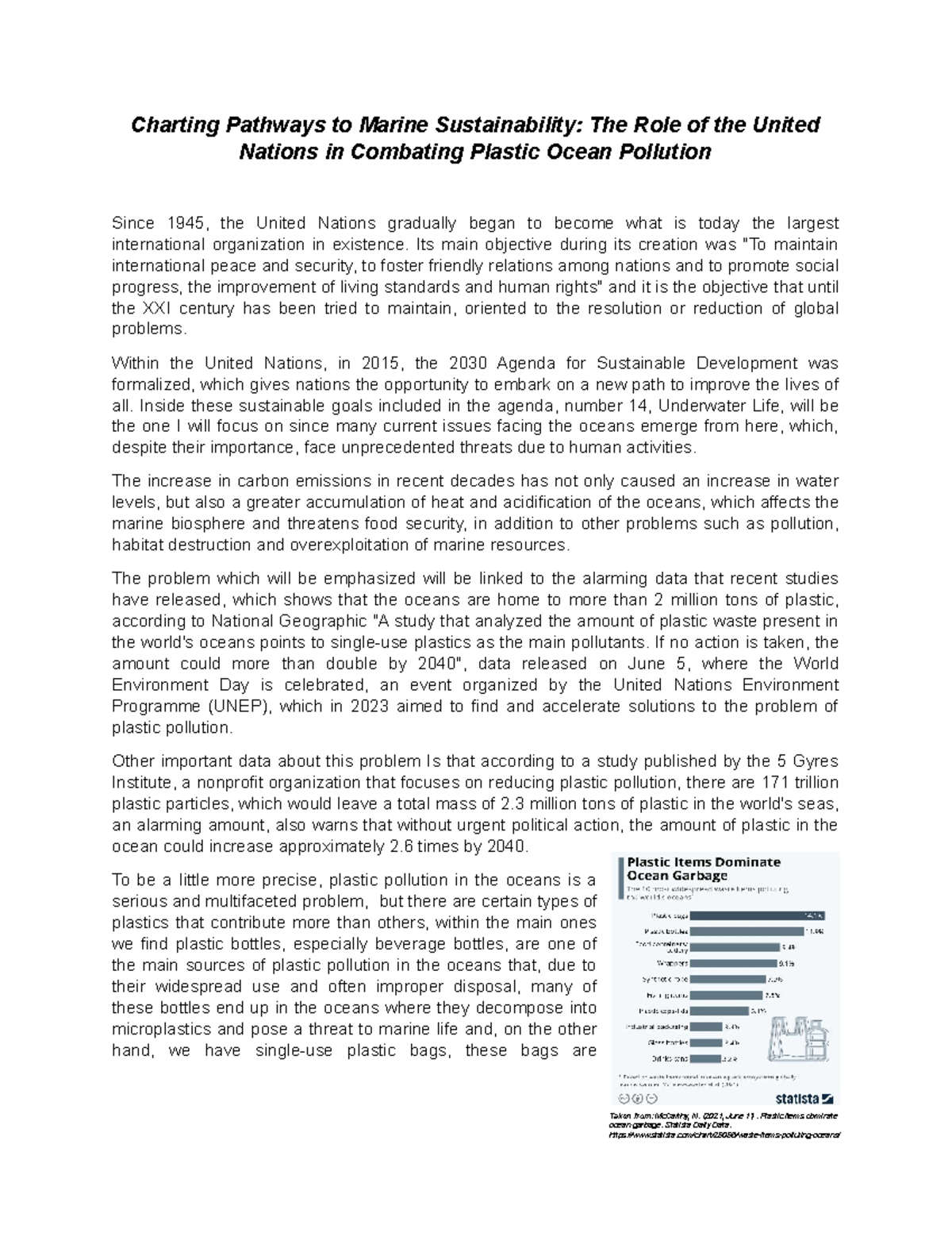 Charting Pathways to Marine Sustainability ( Sofía Montoya Quintero) - Charting Pathways to ...