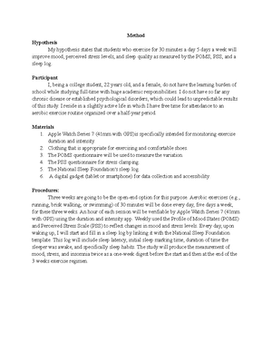 Data Collection - HW assignment - Data Collection Hypothesis My ...