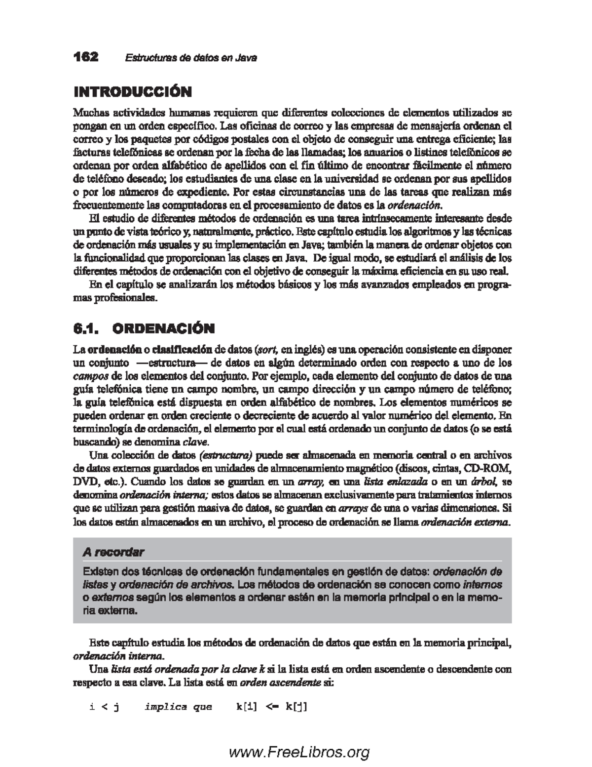 Algoritmos De Ordenamiento Y Búsqueda 162 Estructuras De Datos En Java IntroducciÓn Muchas