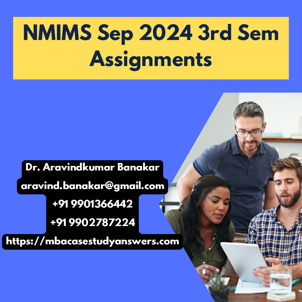 NMIMS SEP 2024 3rd Sem Assignments by Dr. Aravind Banakar - 9901366442 - 9902787224 - Studocu