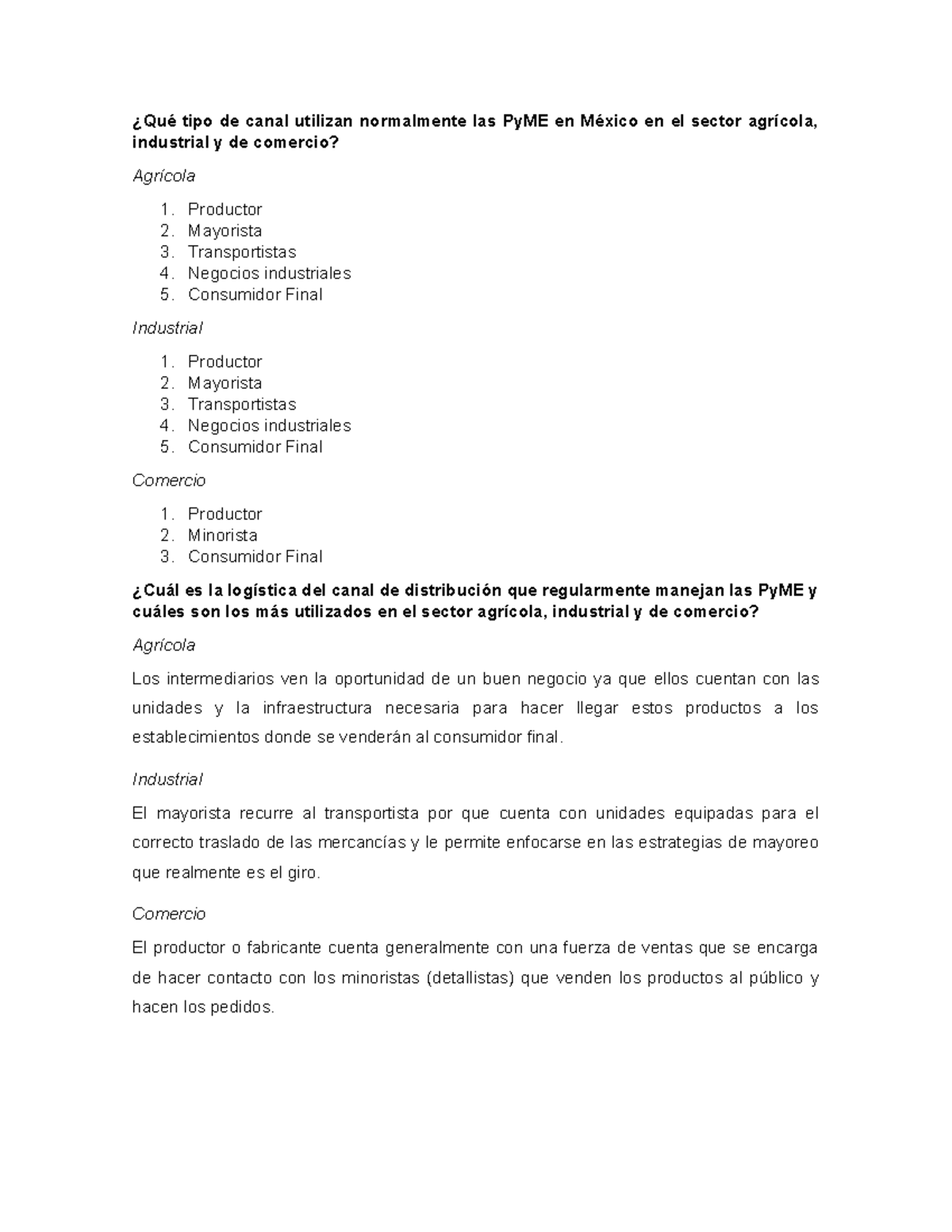 GCAV U3 A1 JLKP - escuela - ¿Qué tipo de canal utilizan normalmente las ...