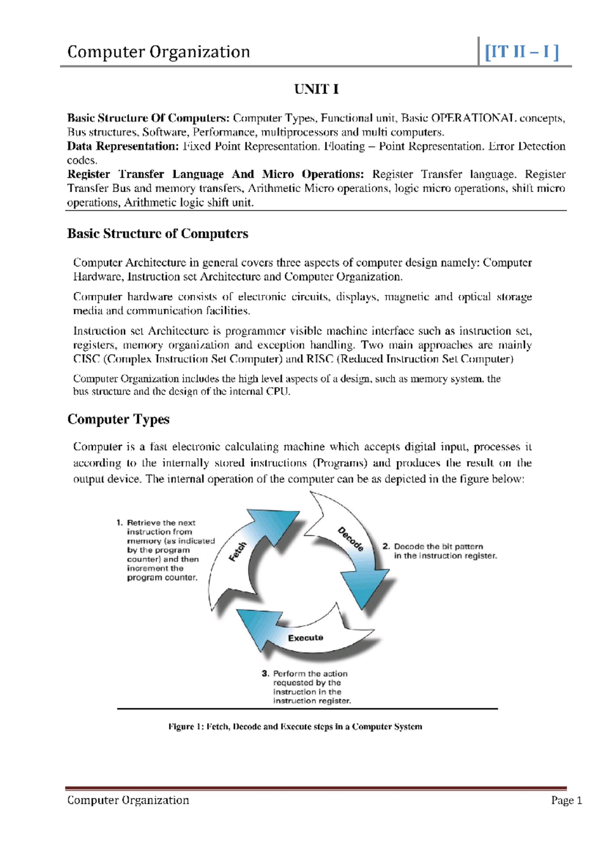 Basic Structure OF Computers - Computer organization - Studocu