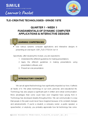 Creative-Technology-Q1-Lesson-7-Week-1-STE - 7 LEARNER’S PACKET ...