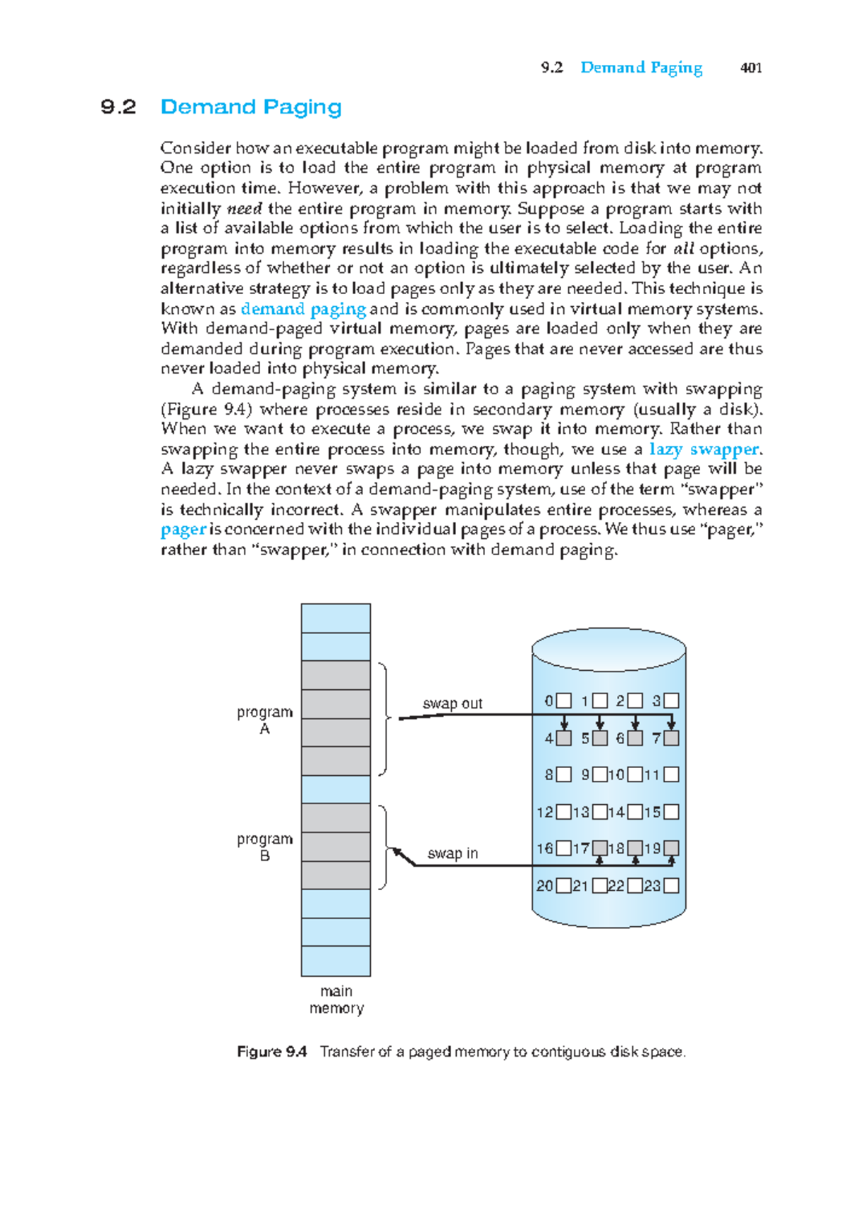 OS Topic - ghdsgjj - 9 Demand Paging 401 9 Demand Paging Consider how an executable program ...