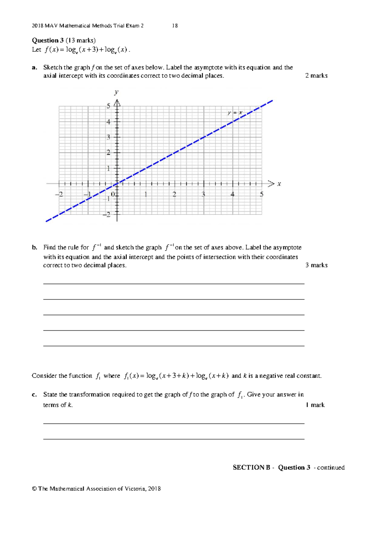 HW123 - Practice method questions - Question 3 (13 marks) Let f ( )x ...