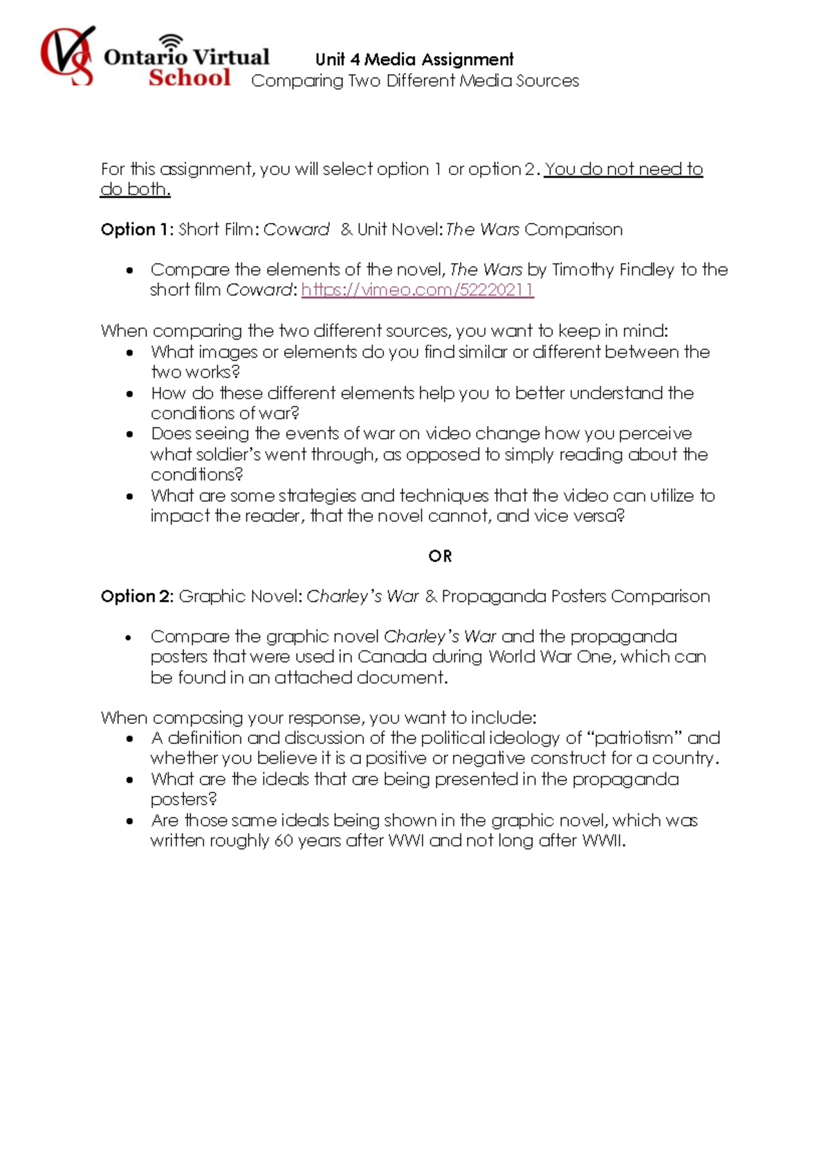 U4L4-Media-Assignment - Unit 4 Media Assignment Comparing Two Different ...