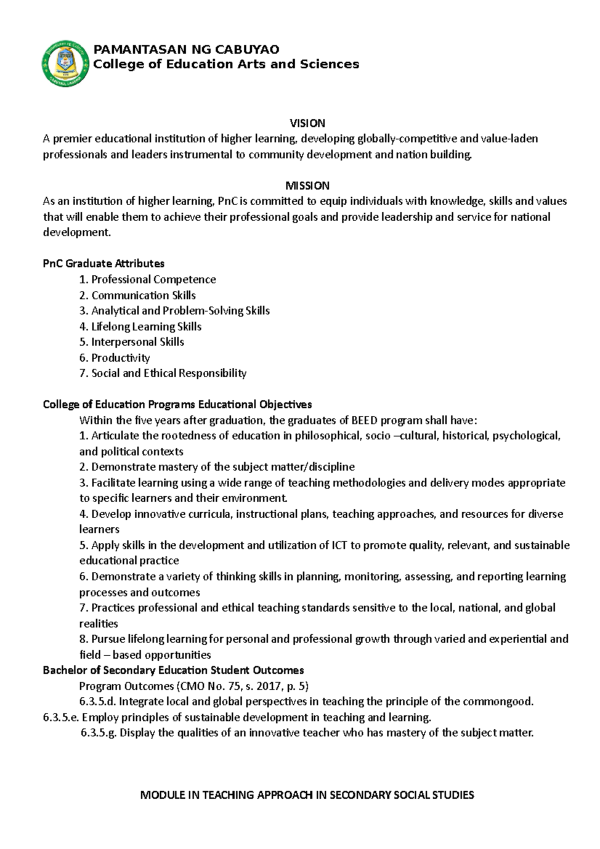 Secondary Social Studies Curriculum In The Philippines at Priscilla Scott blog