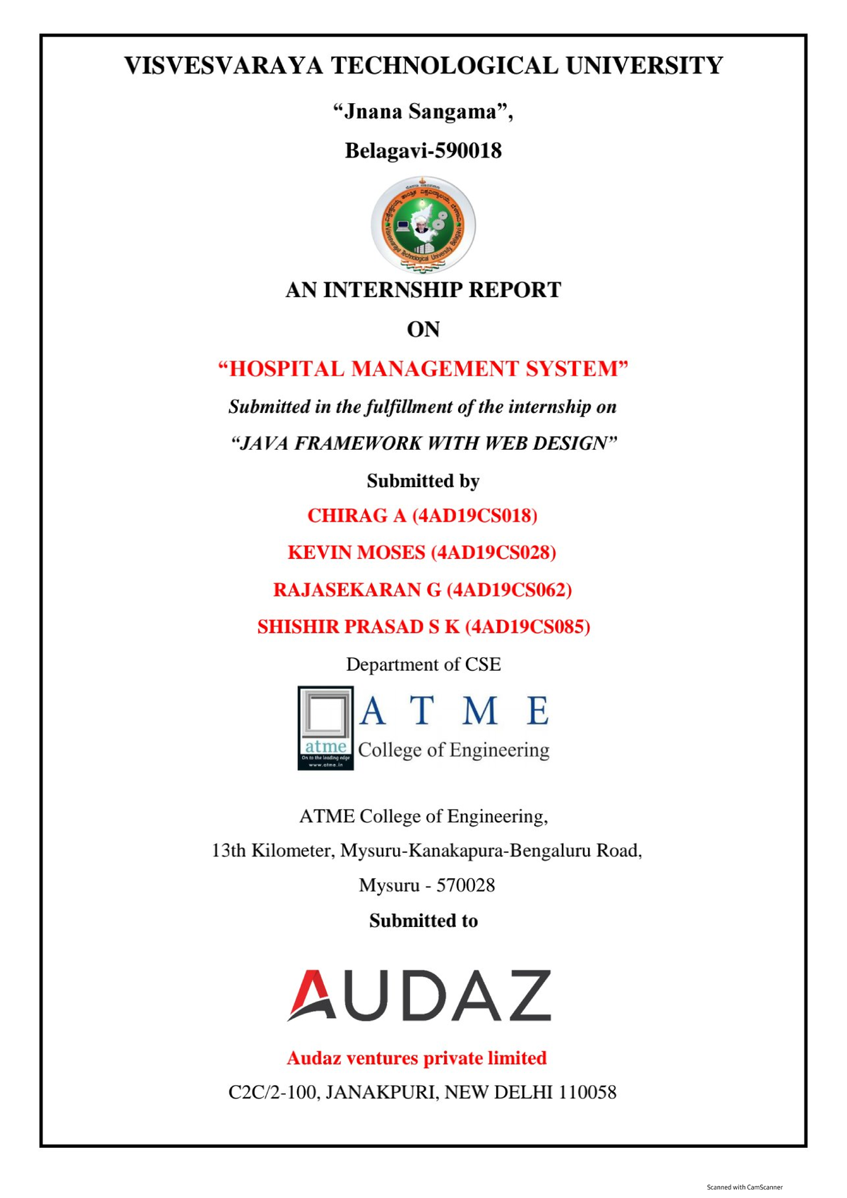 Internship Final - GOOD - Computer Aided Drafting - Studocu