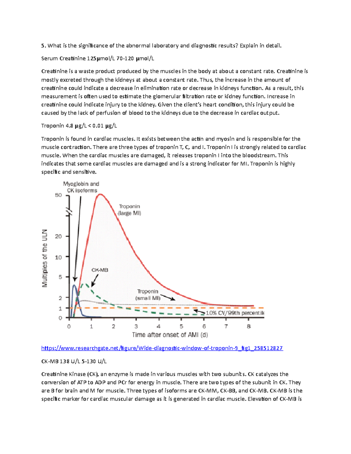 MI Stuff - MI questions - 5. What is the significance of the abnormal ...