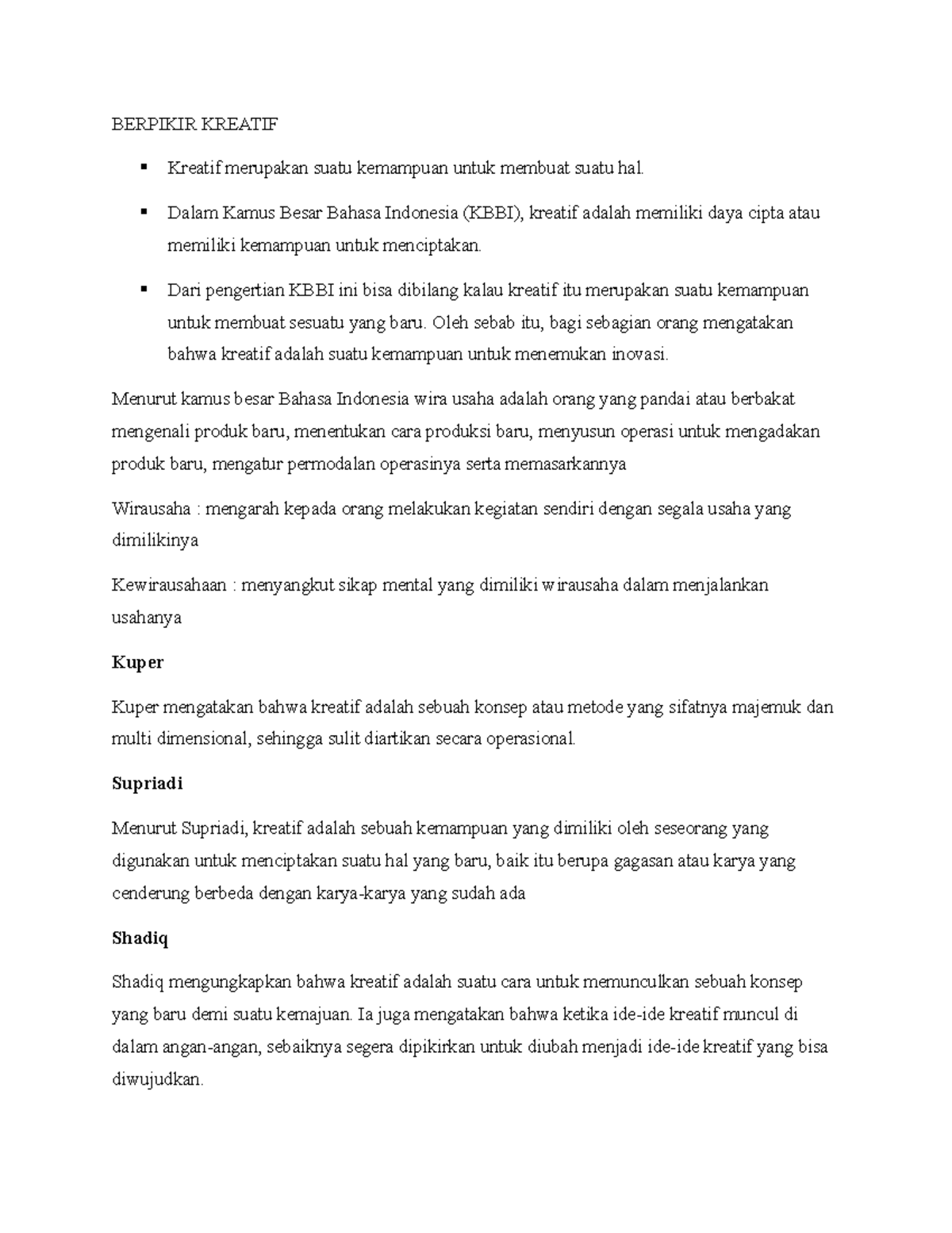 Berpikir Kreatif - A lecture note about ethics of creative thinking in ...