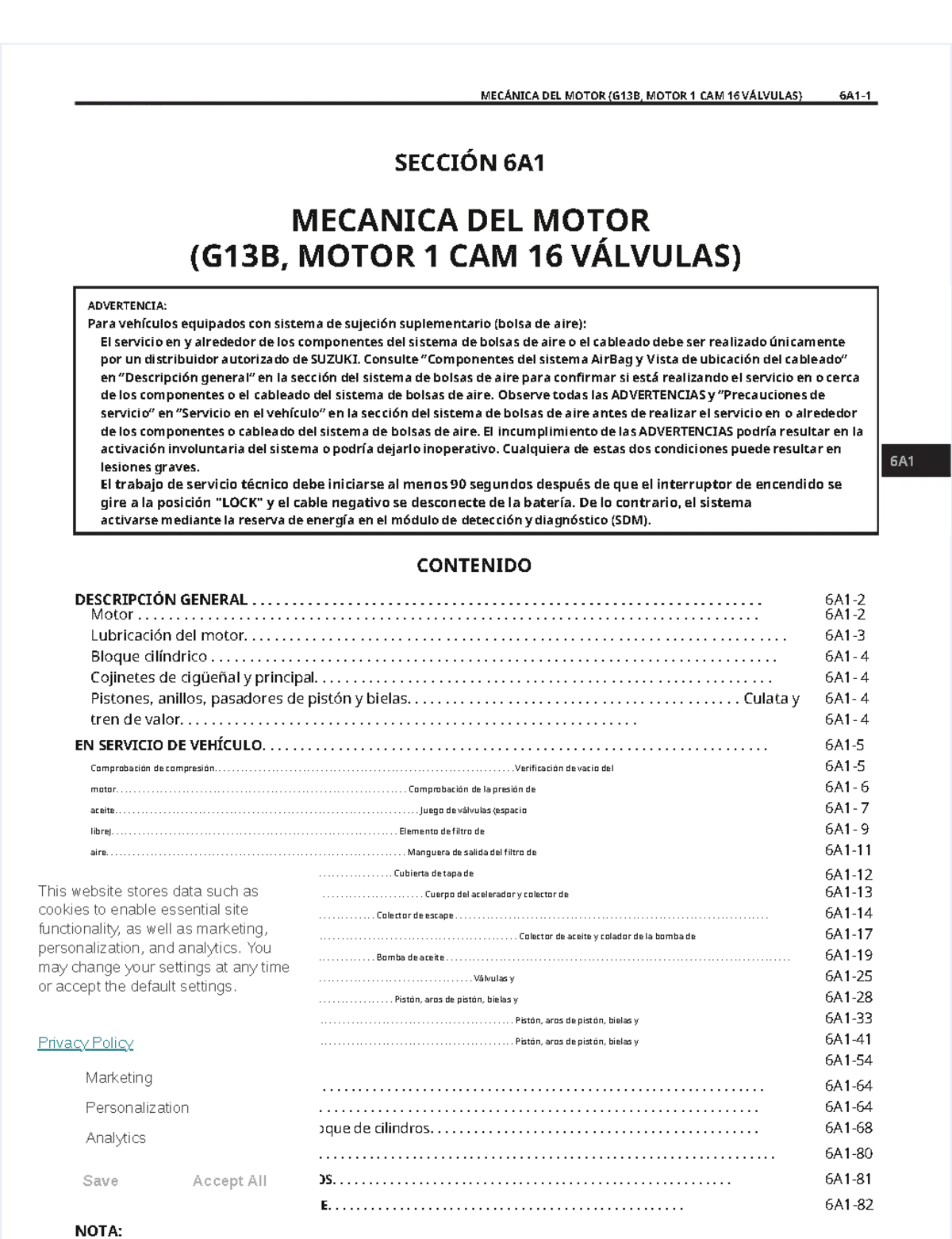 Suzuki-g13b-engine-manual-enes compress - MECÁNICA DEL MOTOR (G13B ...