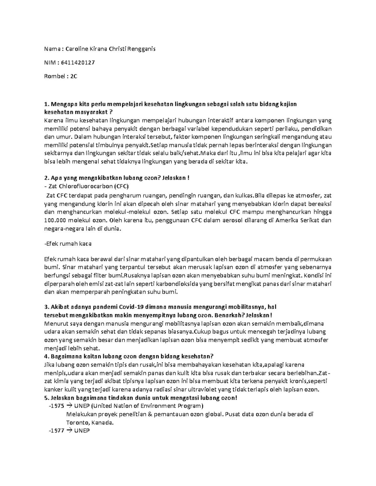 UTS DKL semester 2 - Nama : Caroline Kirana Christi Rengganis NIM ...