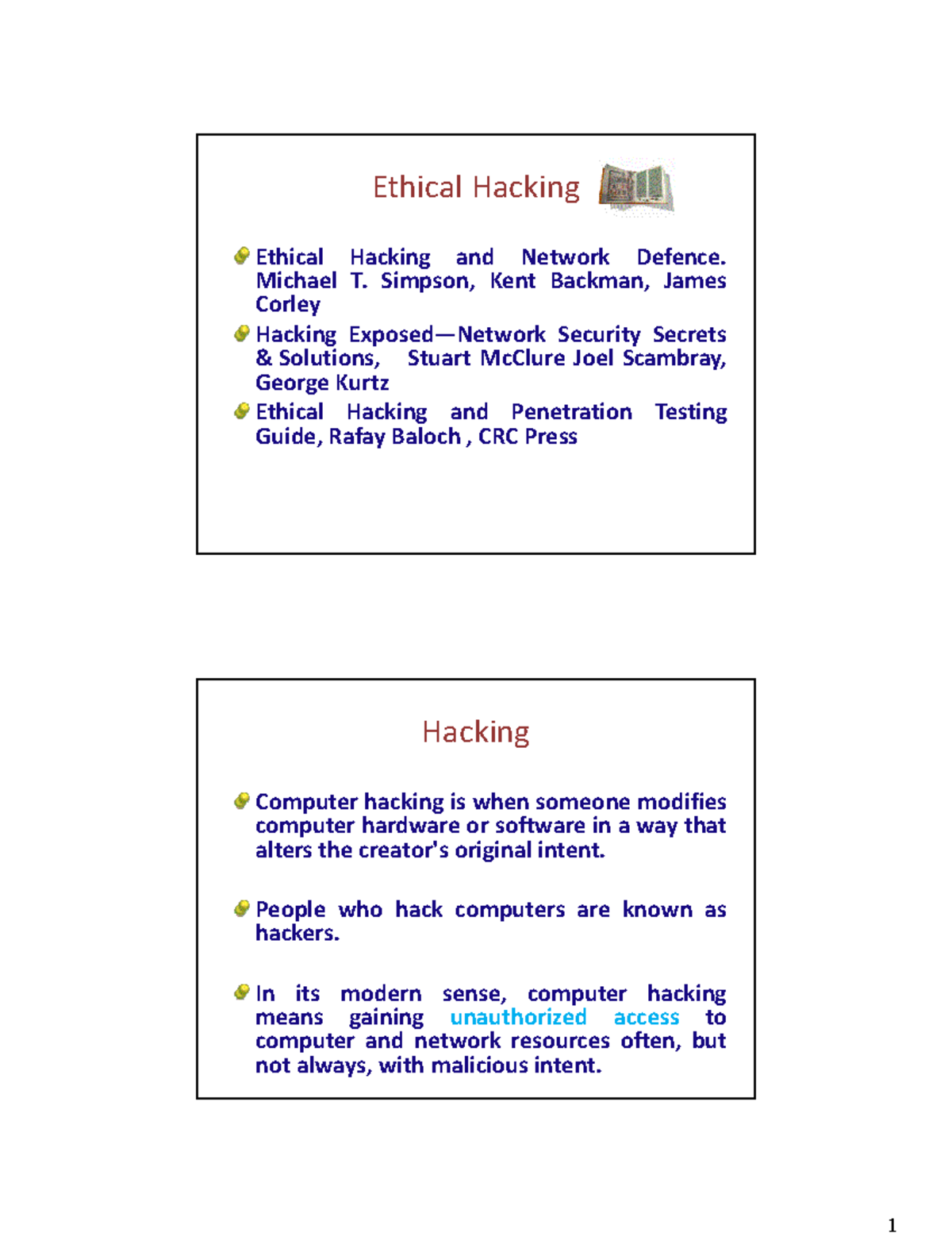 Dst ch01 Ethical hacking [Compatibility Mode] - Ethical Hacking and ...