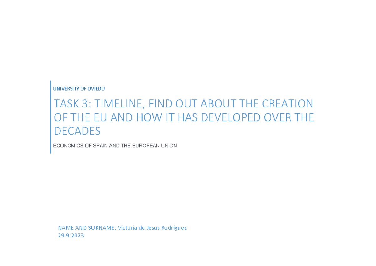 Task 3 part 1 - Trabajo práctico economia mundial bilingue - UNIVERSITY OF OVIEDO TASK 3 ...