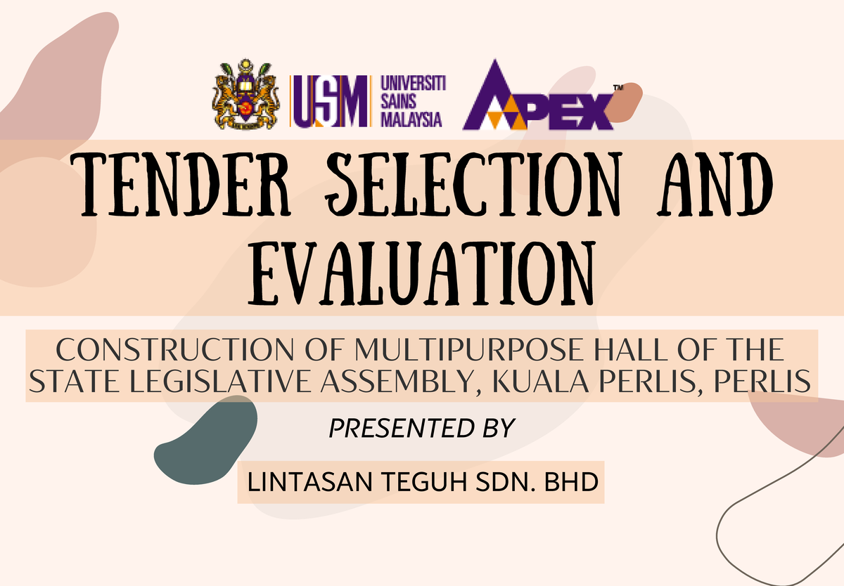 Tender Selection AND Evaluation (2360 × 1640px) - CONSTRUCTION OF ...