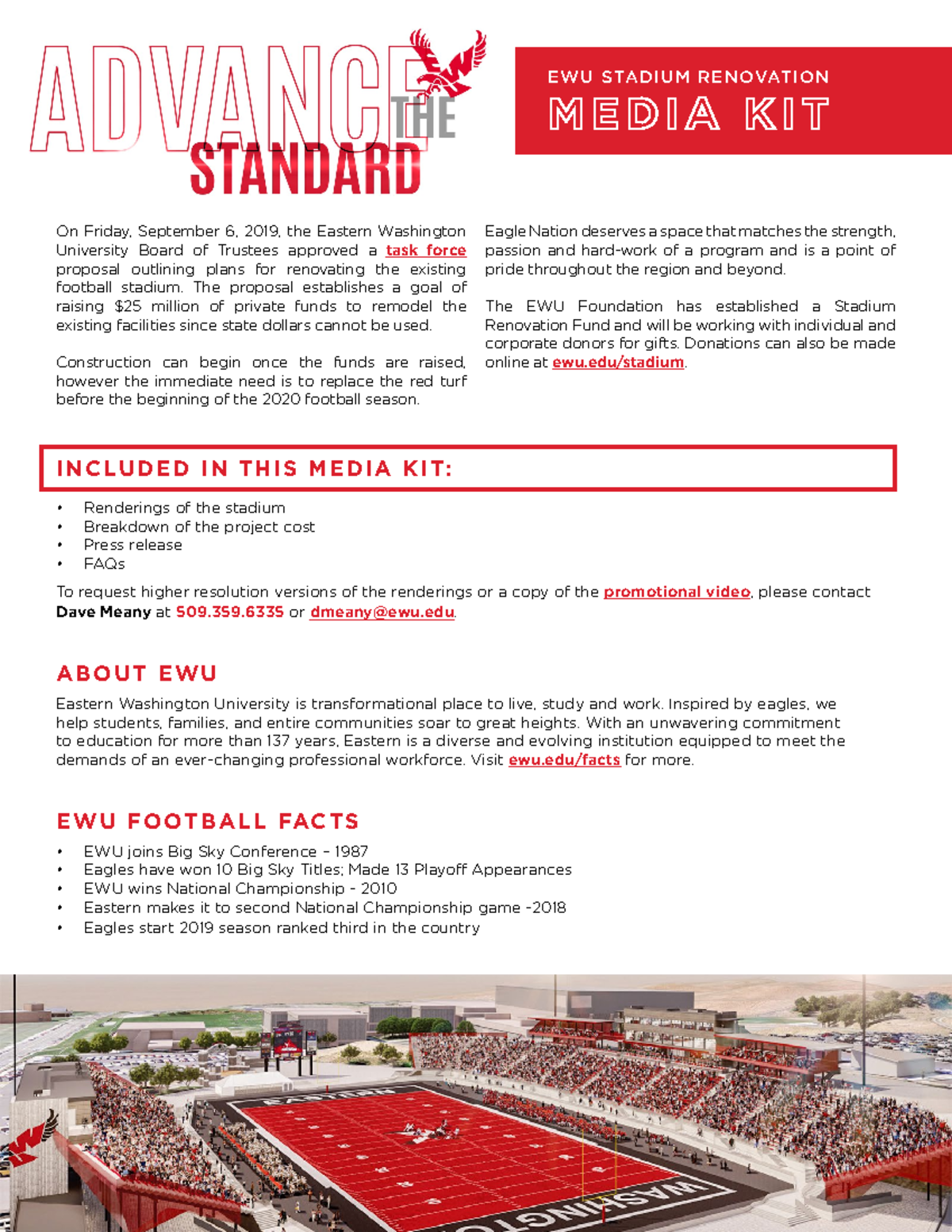 Media Kit Read Me - EWU STADIUM RENOVATION INC LU D E D I N T H I S M E ...