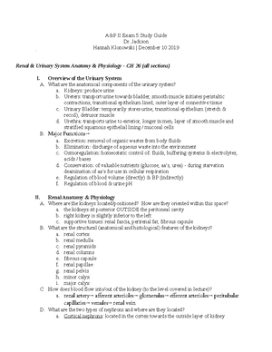 A&P II Final Exam Study Guide - Final Exam Study Guide – Digestive ...