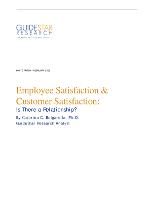 Employee Satisfaction - Satisfaction Guaranteed Satisfied staff mean ...