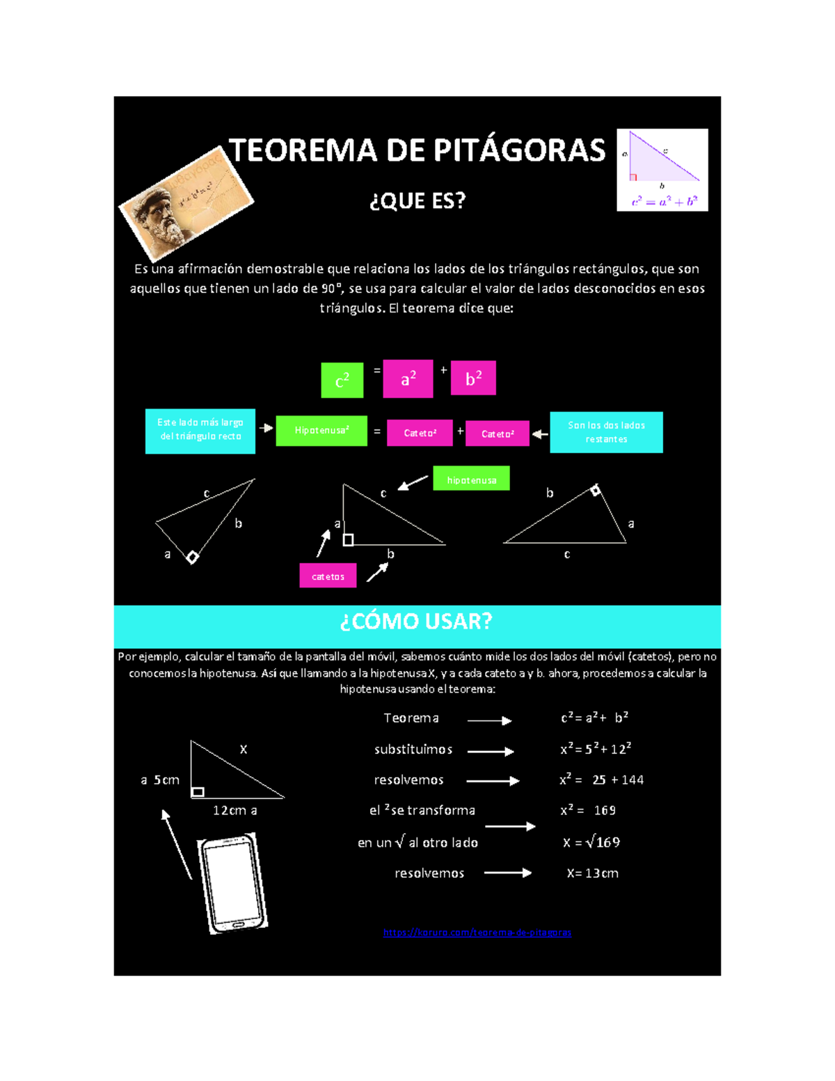Teorema DE Pitágoras 06 - TEOREMA DE PITÁGORAS ¿QUE ES? Es una ...