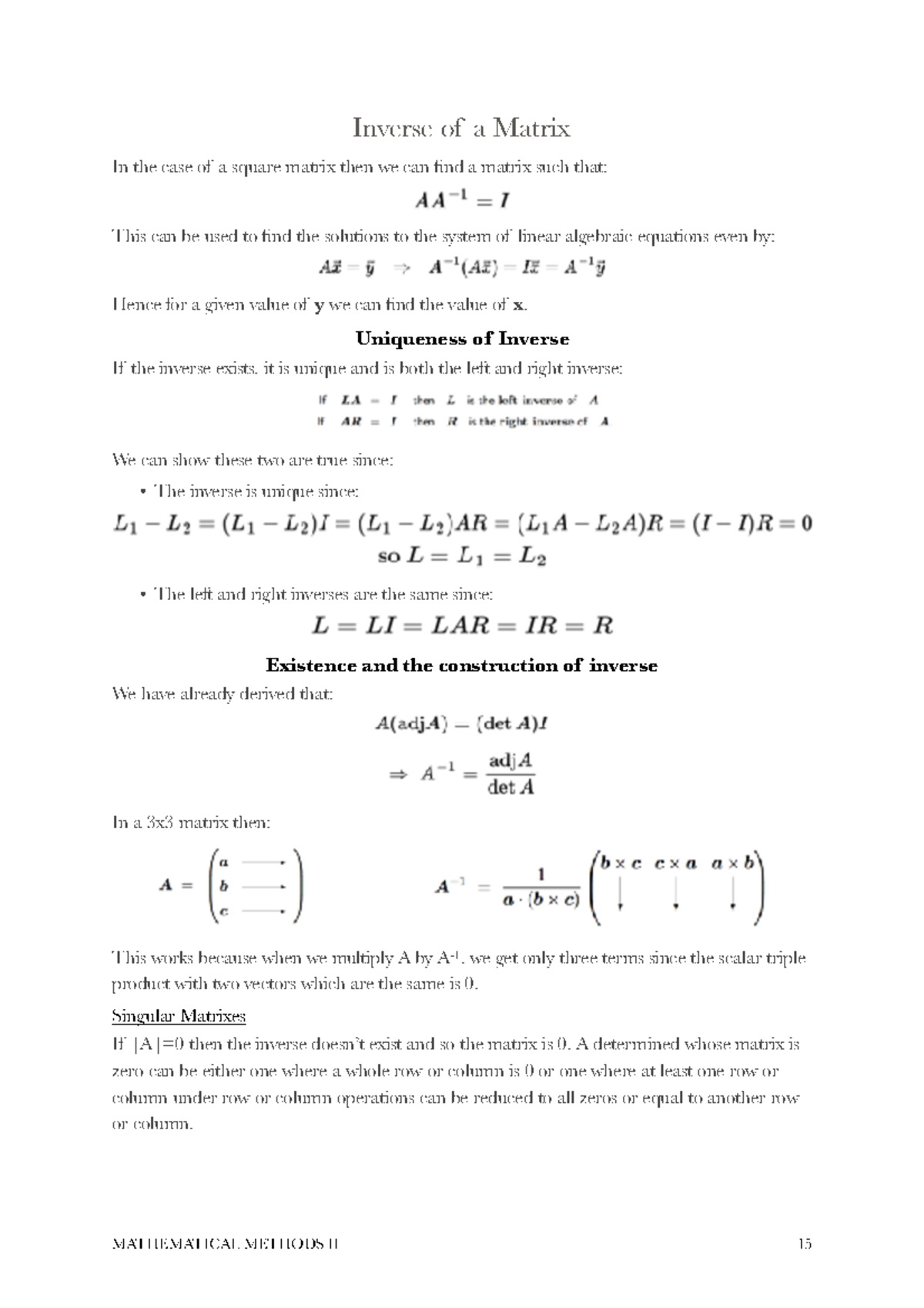 Natural Sciences - Mathematics - Mathematical Methods III - Part 3 ...