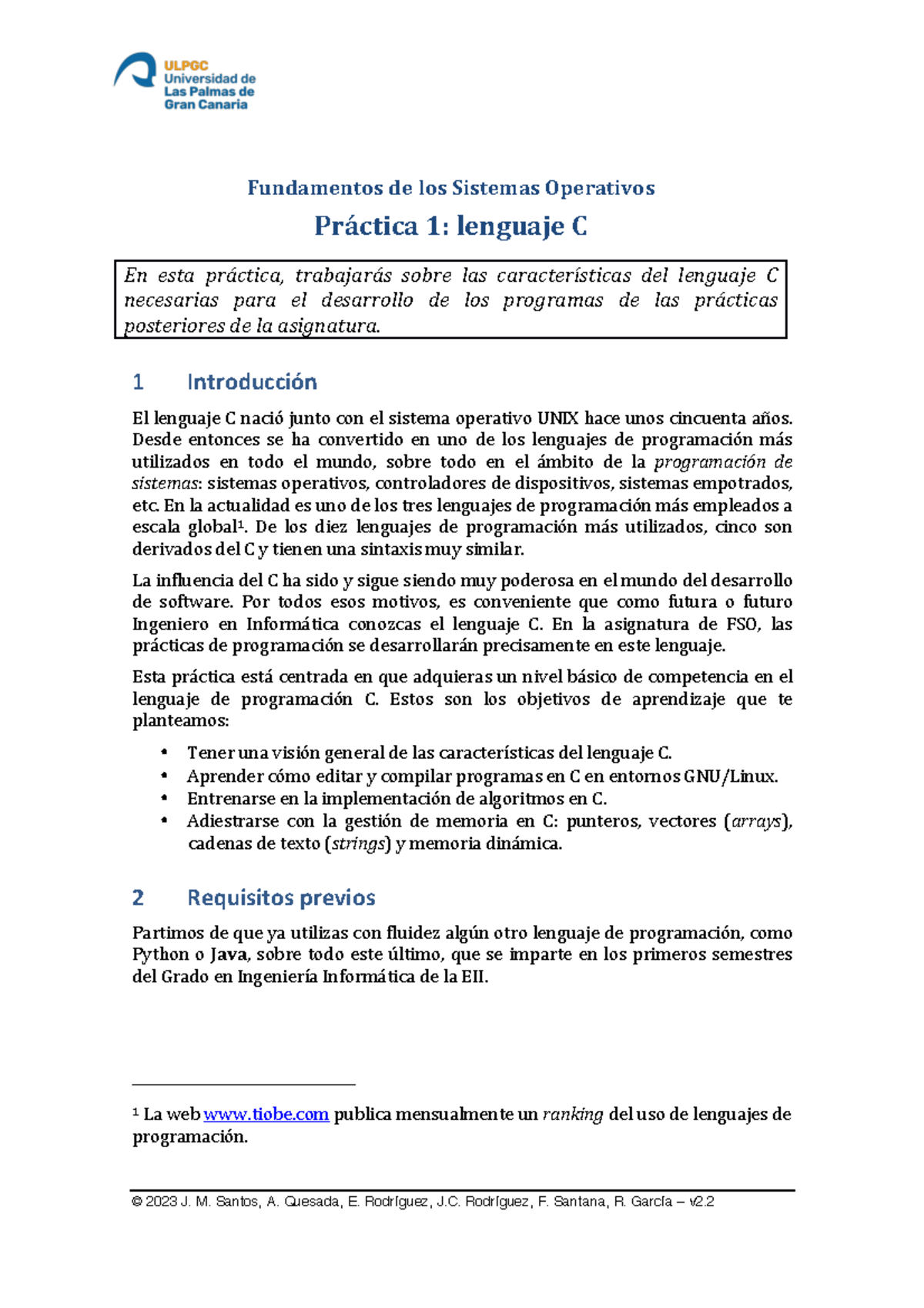 P1 - Practica 1 FSO - Práctica 1: lenguaje C En esta práctica ...