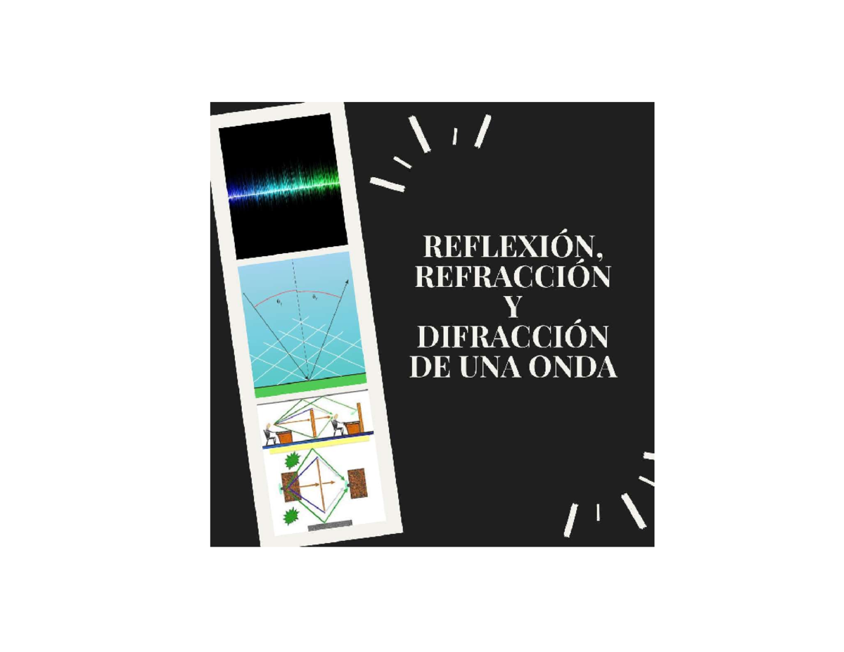 Ondas reflexion y refraccion - REFLEXION Y REFRACCION DE ONDAS En el ...
