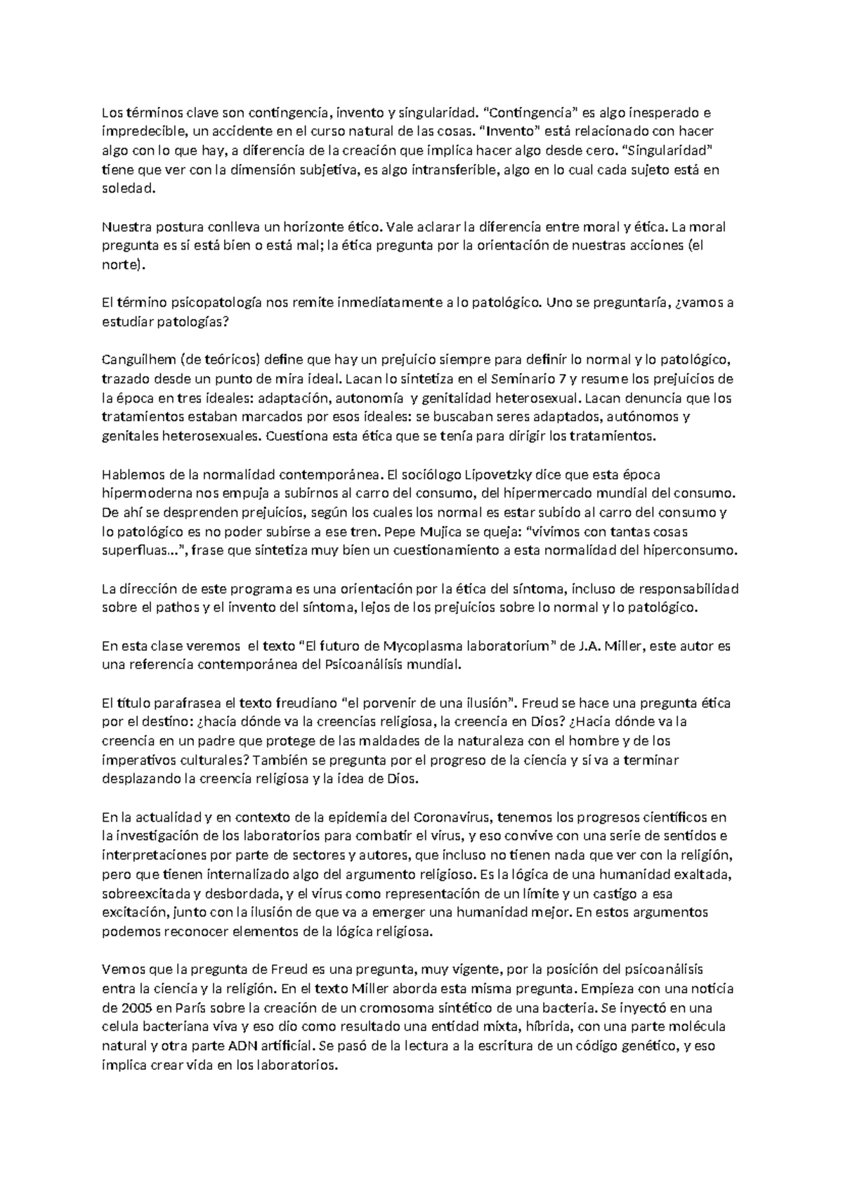 CET - Clase 1 - Racki (Desgrabado) - Los términos clave son ...