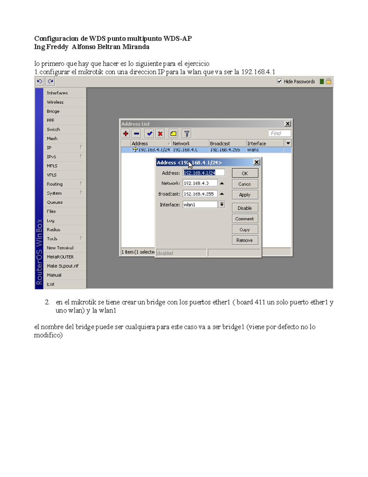Configuracion de WDS punto multipunto WDS-APConfiguracion de WDS punto ...