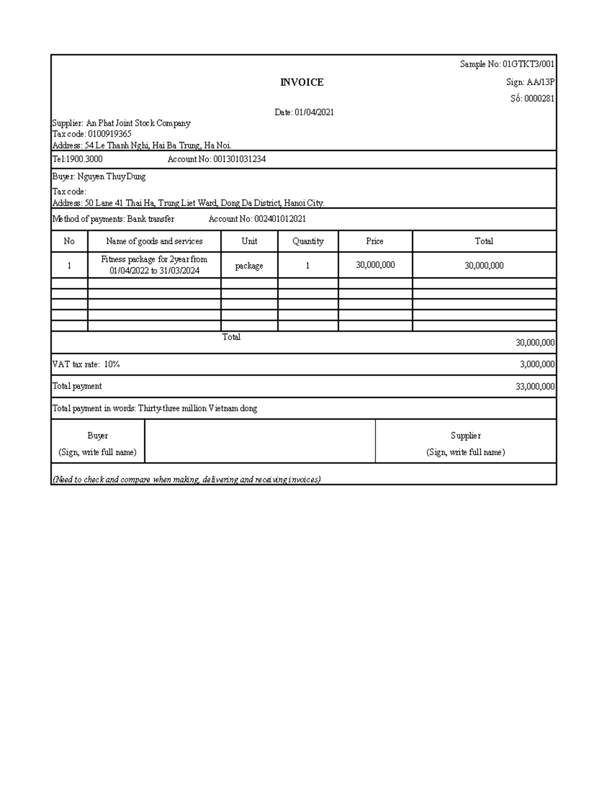 1.3. Invoice - nds manufactures underwear, singlets, shorts, track ...