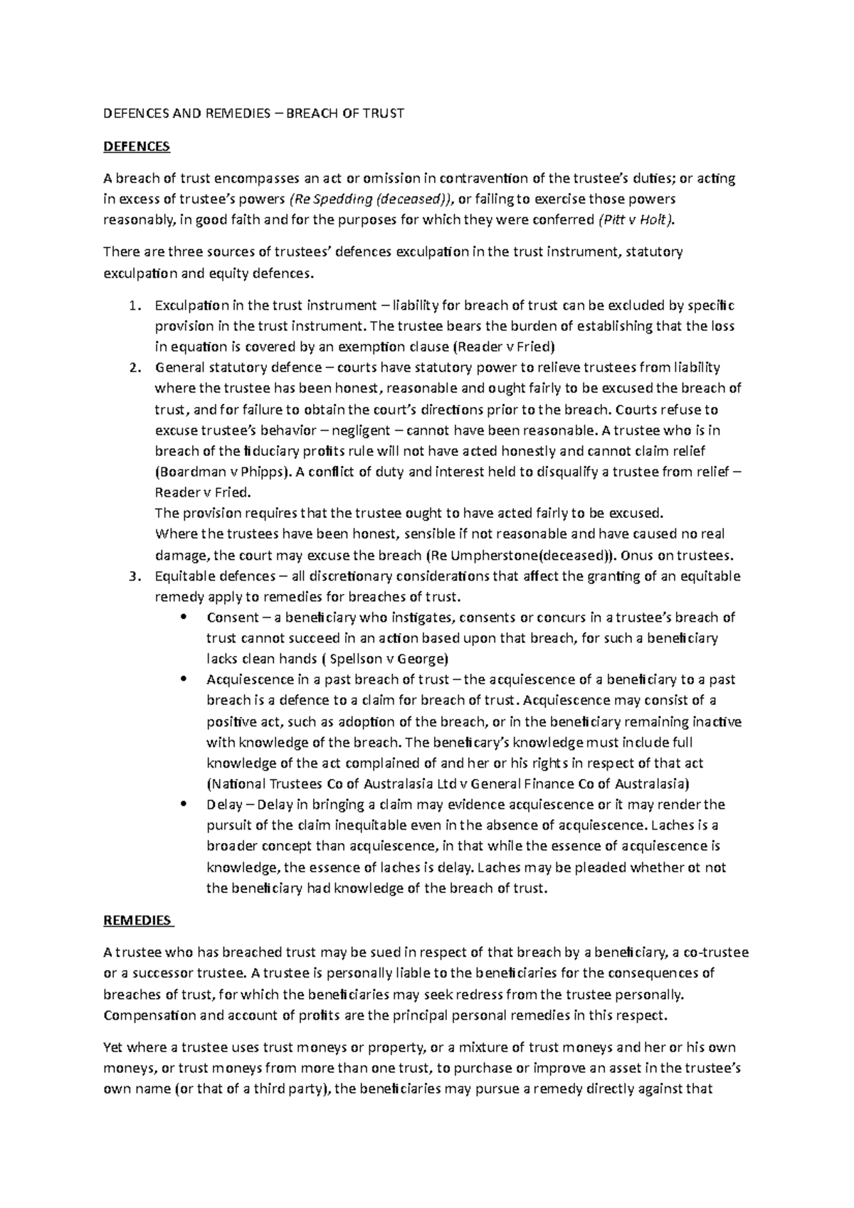 equity-defences-and-remedies-trust-defences-and-remedies-breach