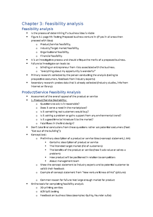 Entrepreneurship chapter 4 summarized - 4 Describe business models and ...